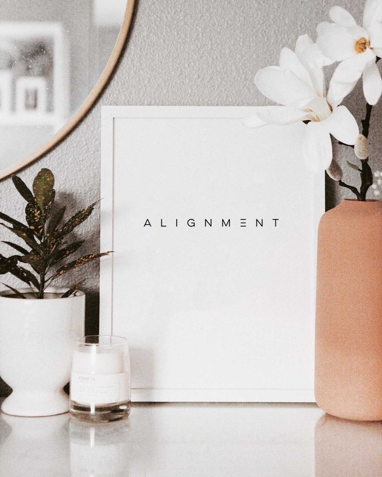 Alignment Minimalist Print Simple Alignment Poster ALIGNM三NT - Etsy Canada
