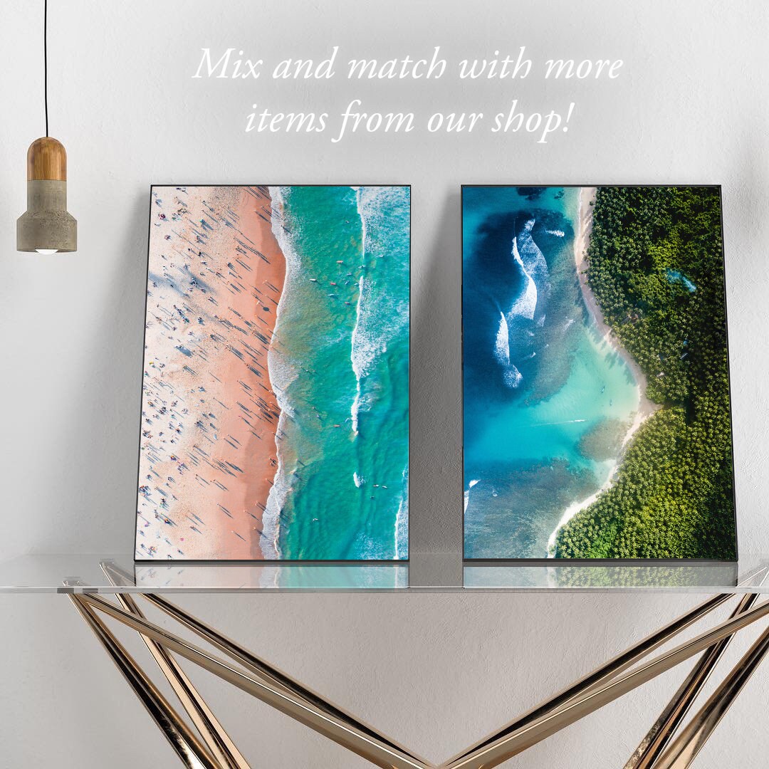 Half Sand Half Sea Drone Print Beach Print Bondi Beach - Etsy Canada