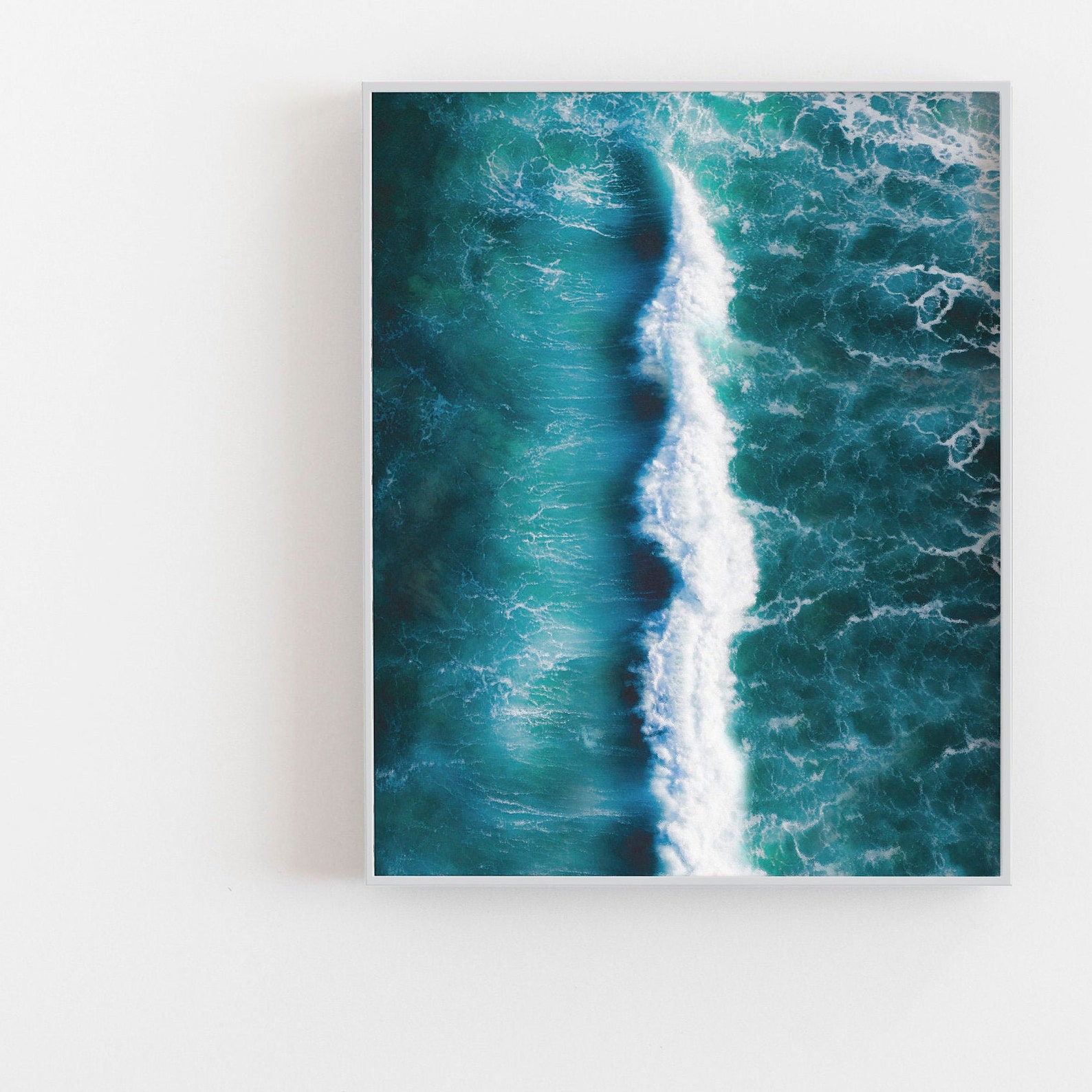 Aerial Ocean Wave Print, Aerial Print, Drone Poster, Waves Print, Ocean ...