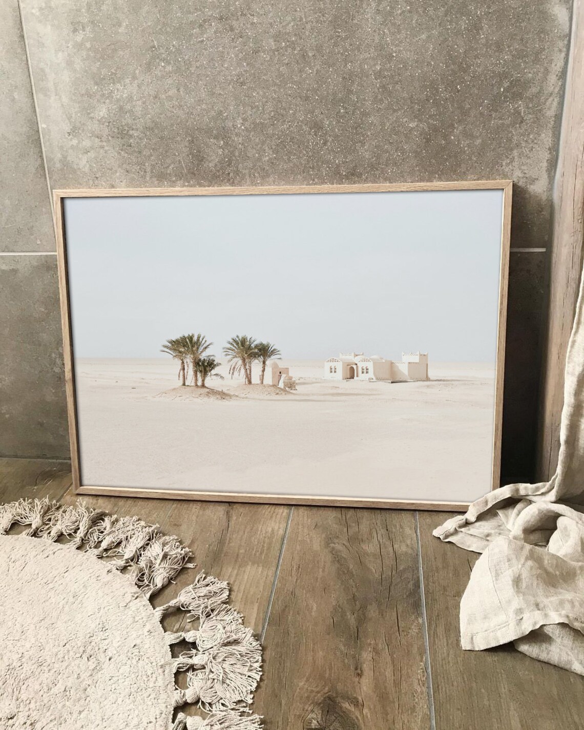 Oasis Print, Desert Oasis Poster, Desert Print, Egypt Wall Art, Boho ...