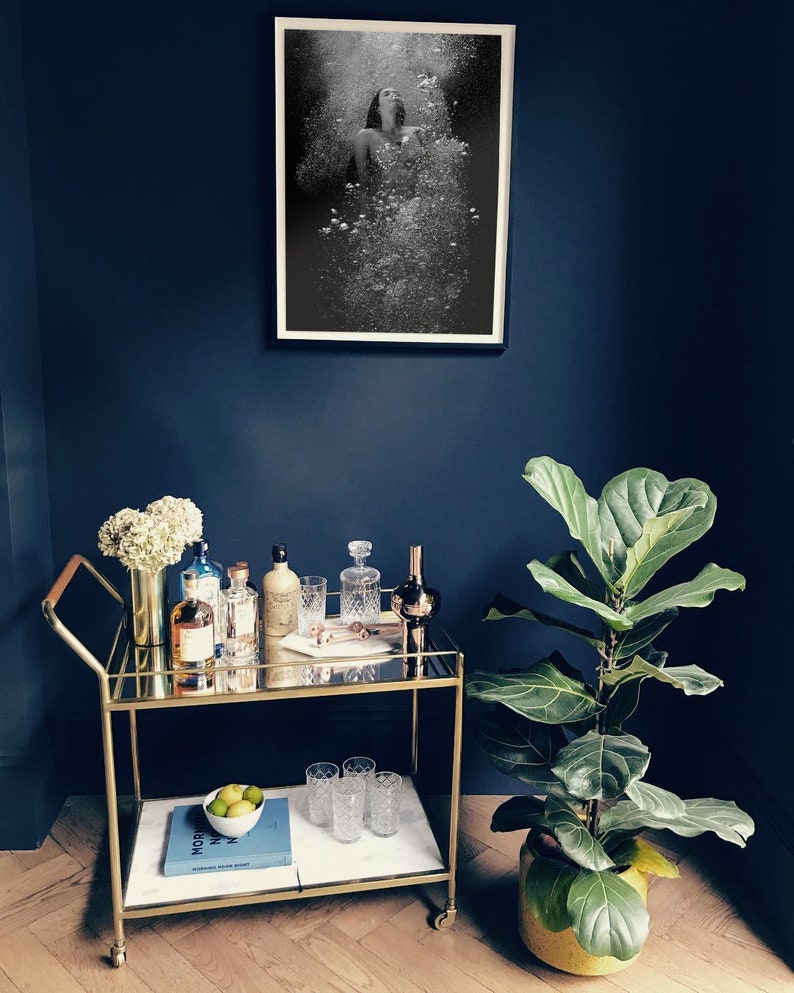 Freediving Print Girl Swimming Poster Little Mermaid Print - Etsy