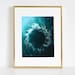 Ocean Circle Print, Enso Ring, Enso Circle Poster, Enso Art, Enso Print ...