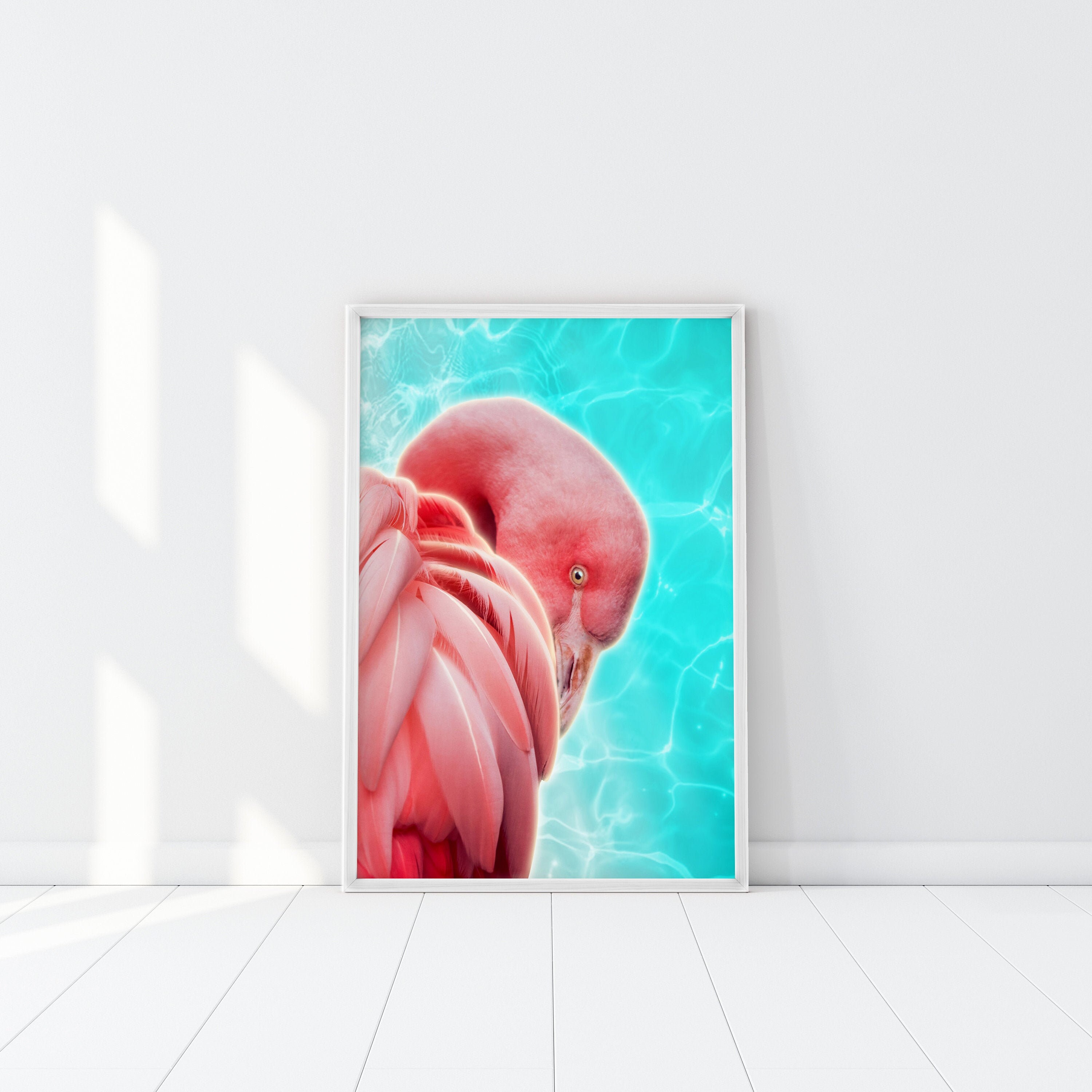 Flamingo Pool Summer Flamingo Flamingo Pool Float Print | Etsy