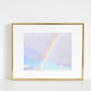 Soft Rainbow Print, Pale Rainbow Poster, Light Pastel Rainbow, Pop Art ...