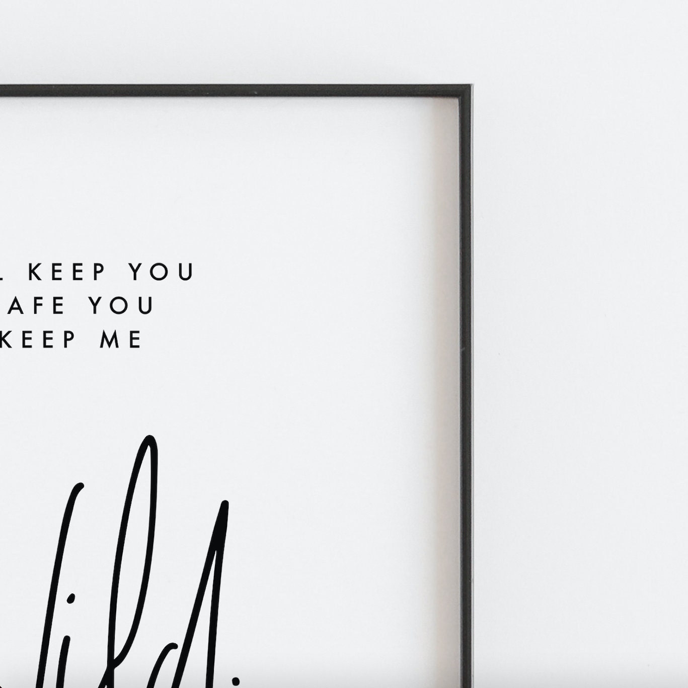 I'll Keep You Safe You Keep Me Wild Print Wild Poster - Etsy