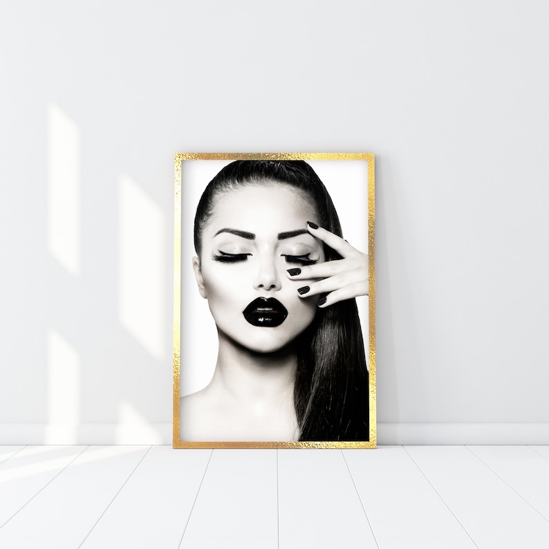 Boss Lady Print Girl Boss Poster Make up Woman Wall Art | Etsy