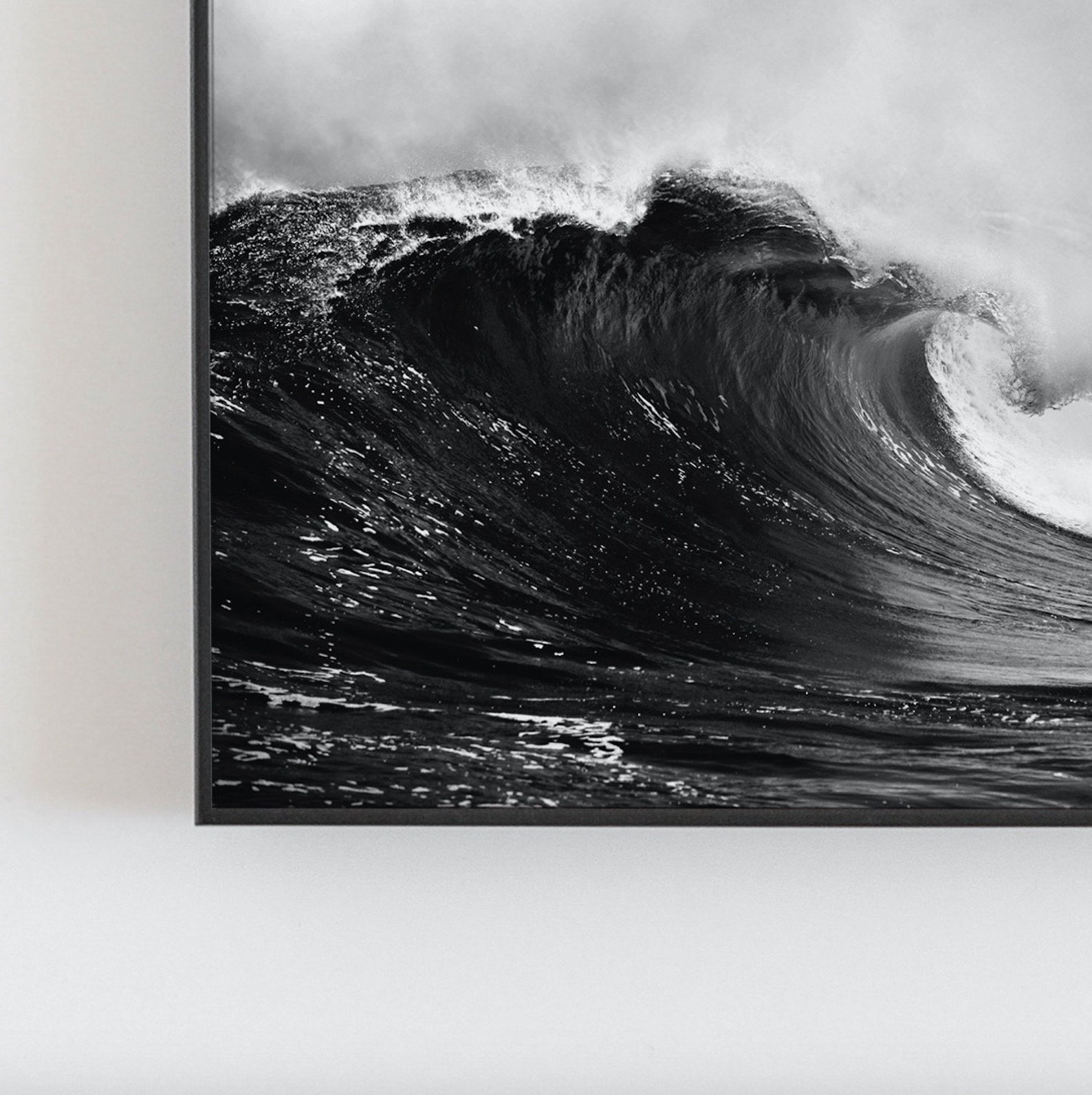 Black Wave Poster Ocean Wave Print Black and White - Etsy Canada