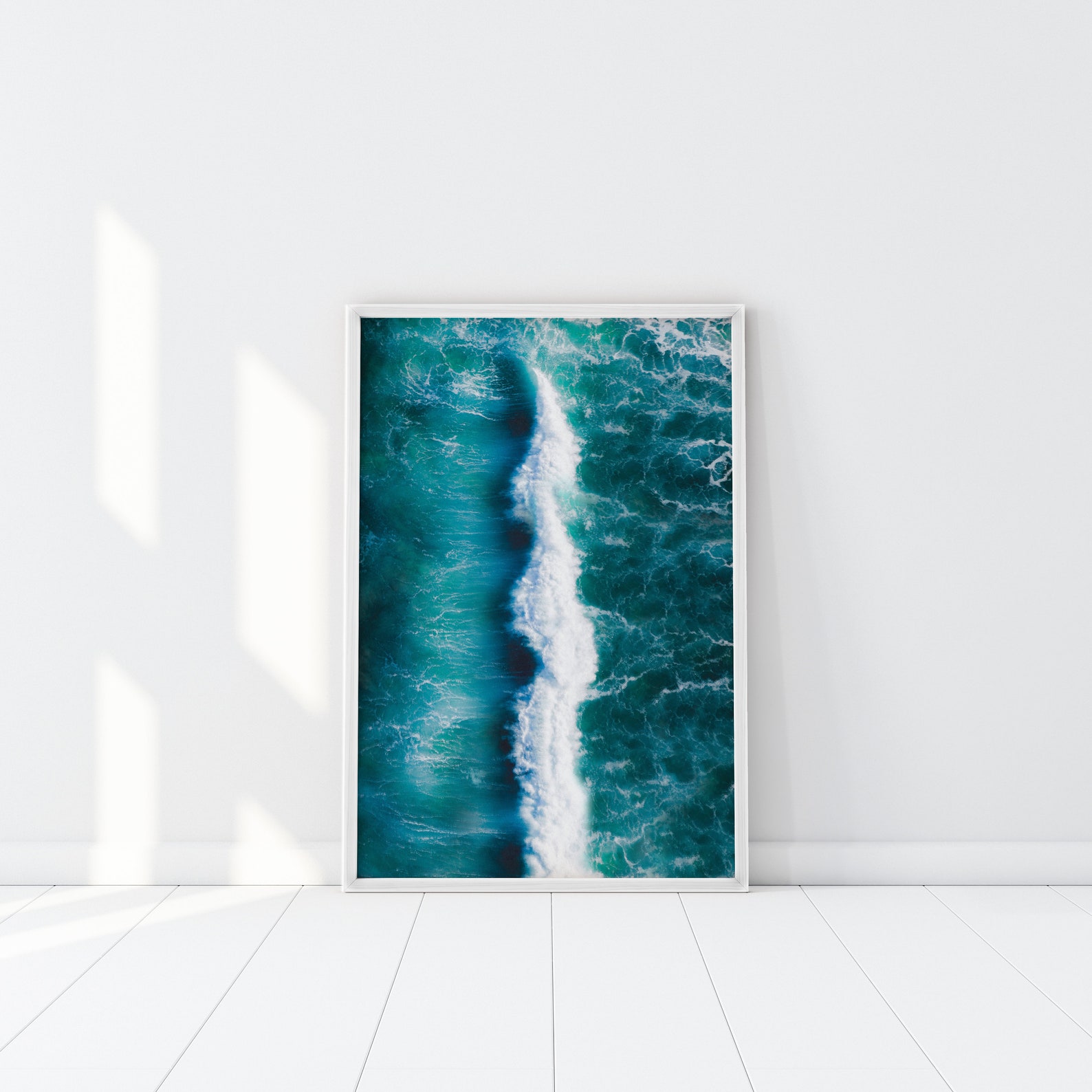 Aerial Ocean Wave Print Aerial Print Drone Poster Waves | Etsy
