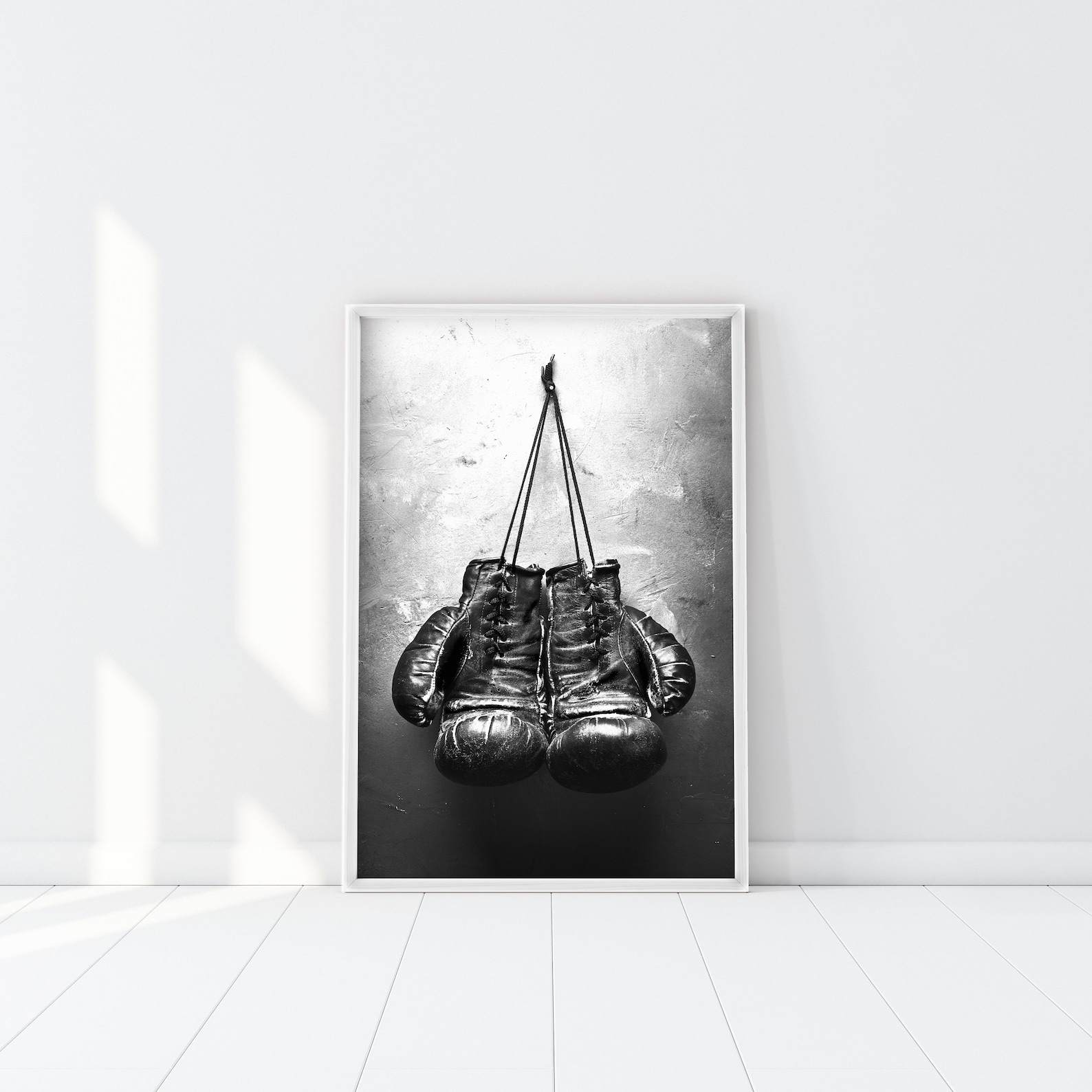 Boxing Gloves Print Boxer Poster Kickboxing Art Man Cave - Etsy