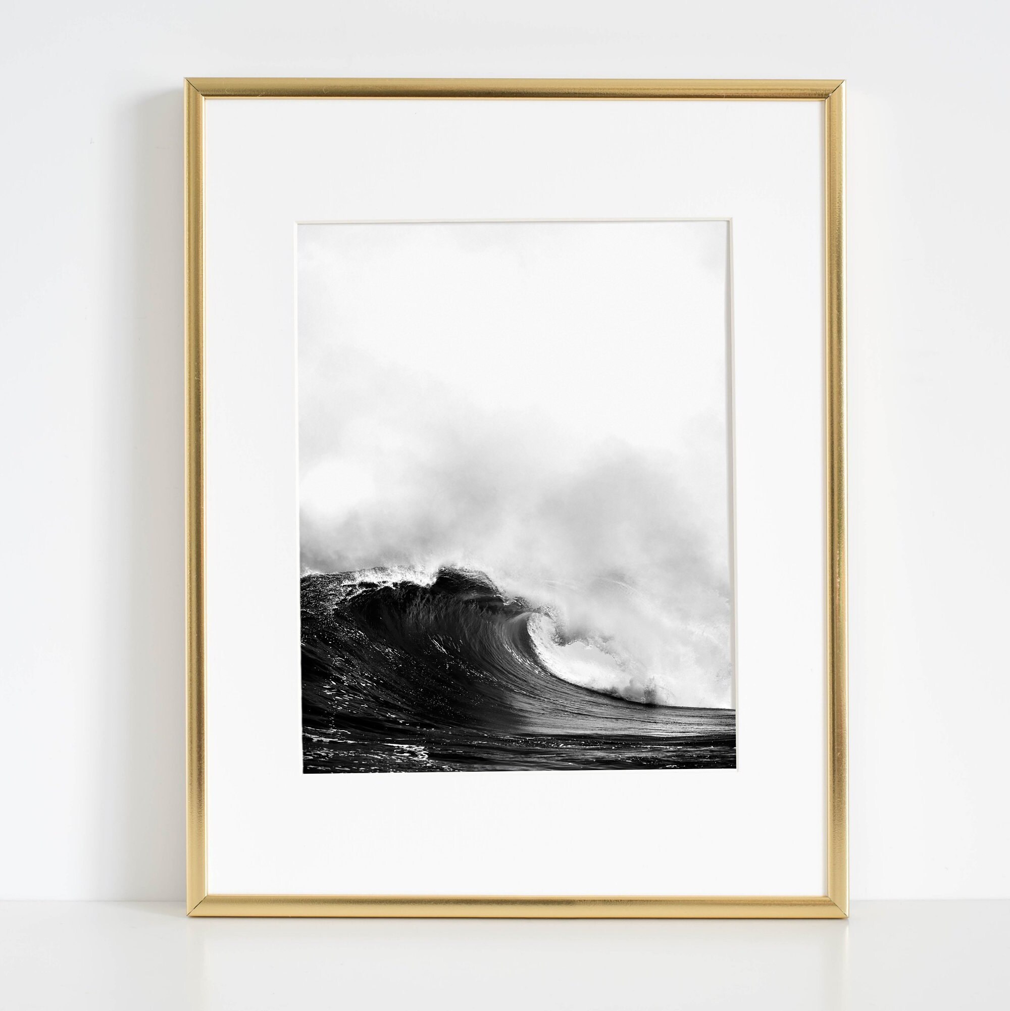 Black Wave Poster Ocean Wave Print Black and White - Etsy Canada