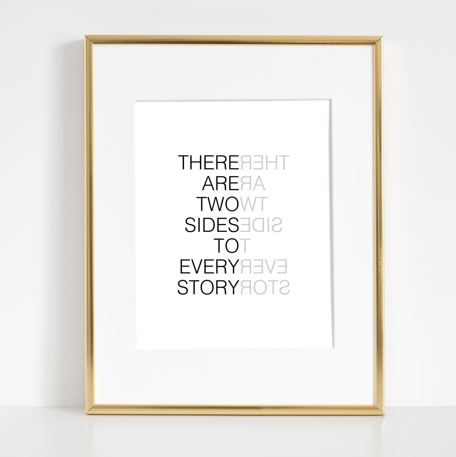 Two Sides Poster Two Sides Quote Print There Are Two Sides - Etsy Canada