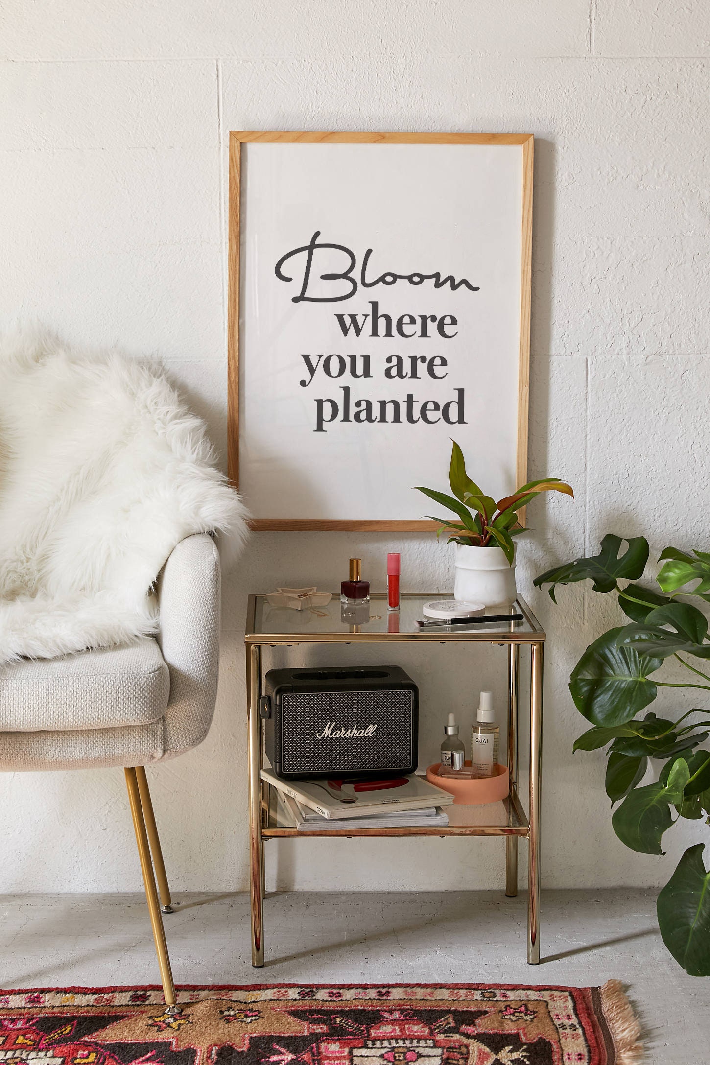 Bloom where you are planted print Bloom quote Poster Live in | Etsy