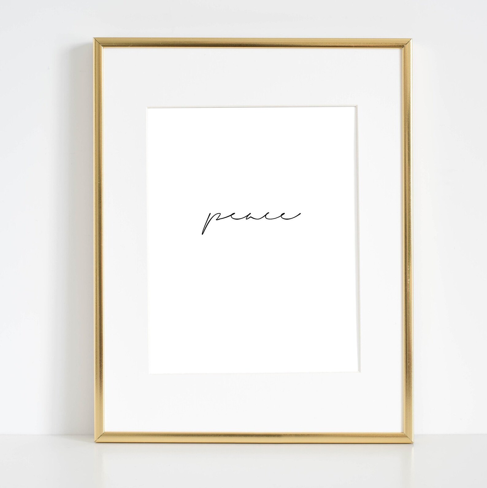 Peace Print Peace Handwritten Poster Minimalist Peace Wall | Etsy