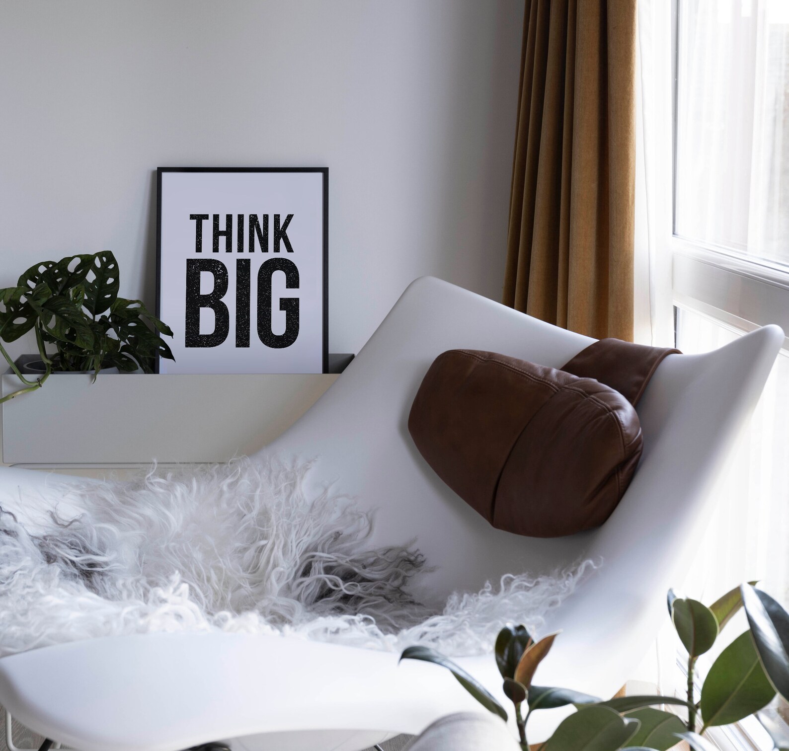 Think Big Print, Think Big Poster, Think Wall Art, Think Big Art, Kids ...