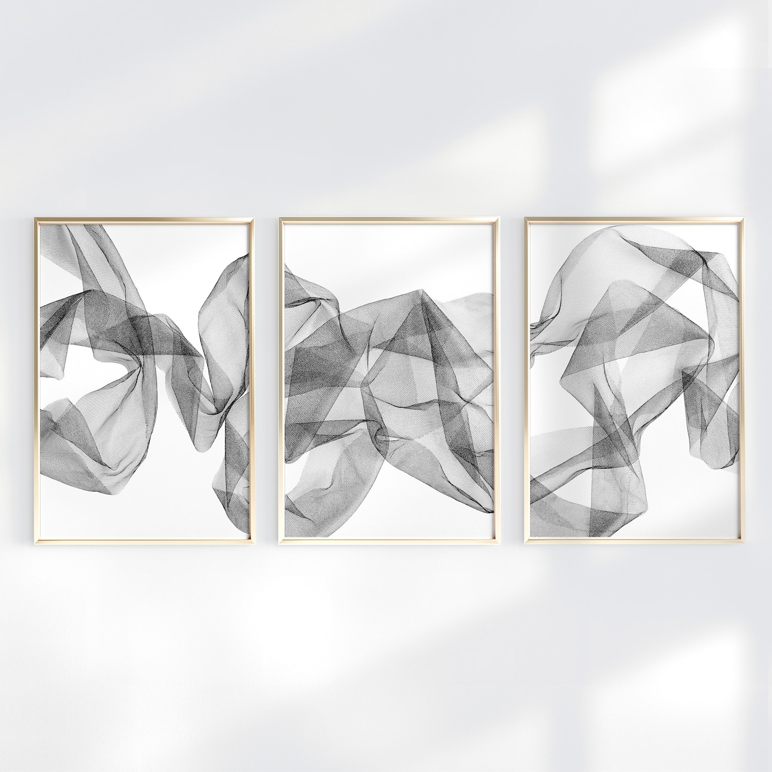 Black Tulle Set of 3 Prints 3 Pieces Wall Art Elegant - Etsy