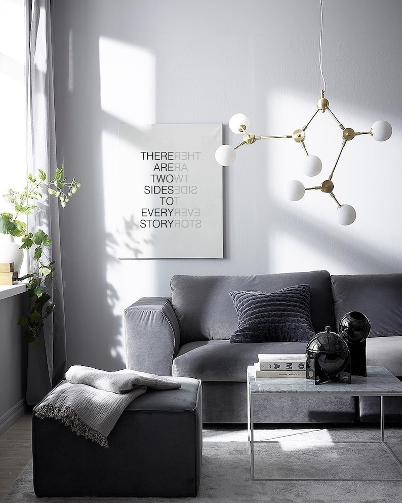 Two Sides Poster, Two Sides Quote Print, There Are Two Sides to Every ...