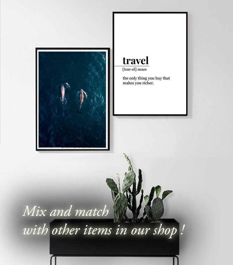 Travel Definition print Globetrotter Poster traveler quote | Etsy