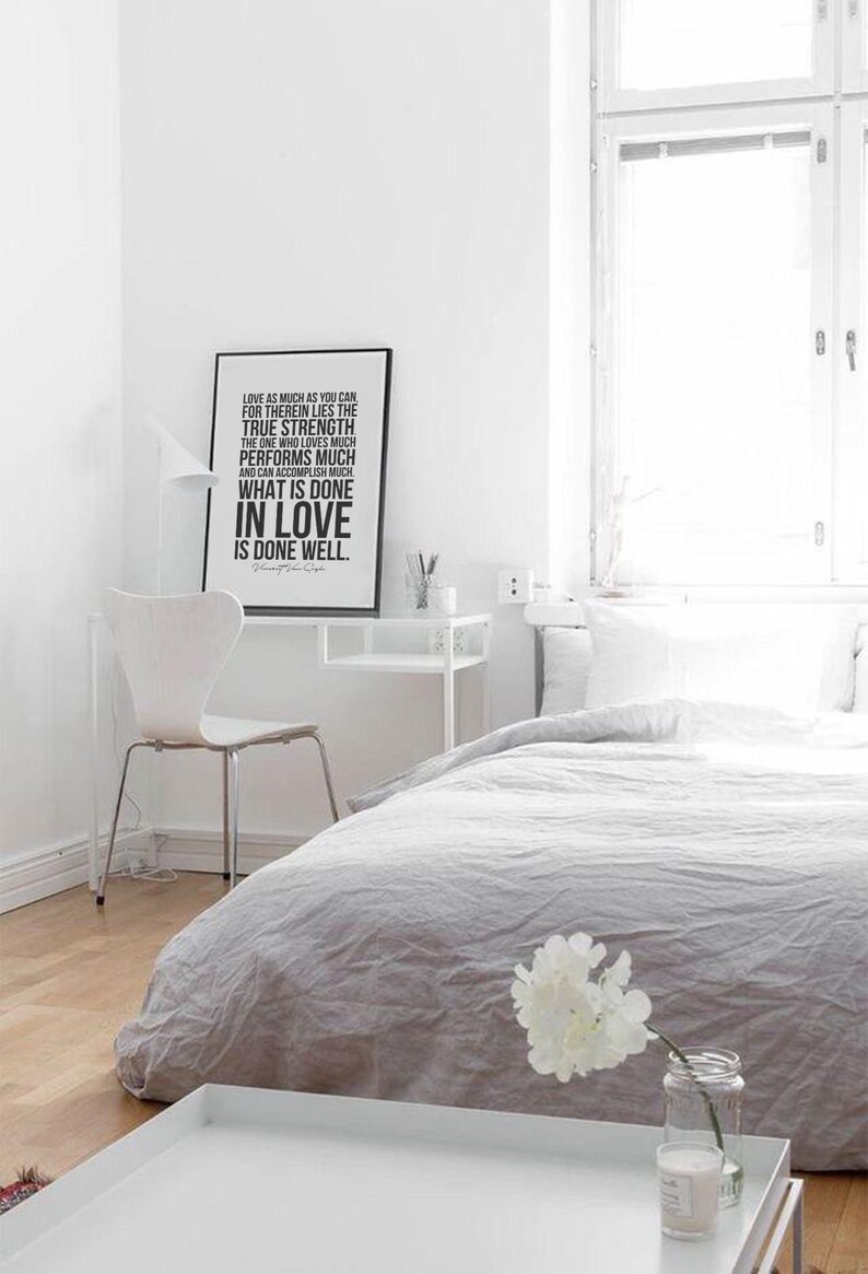 What is Done in Love Print, the Power of Love Poster, Van Gogh Quote ...