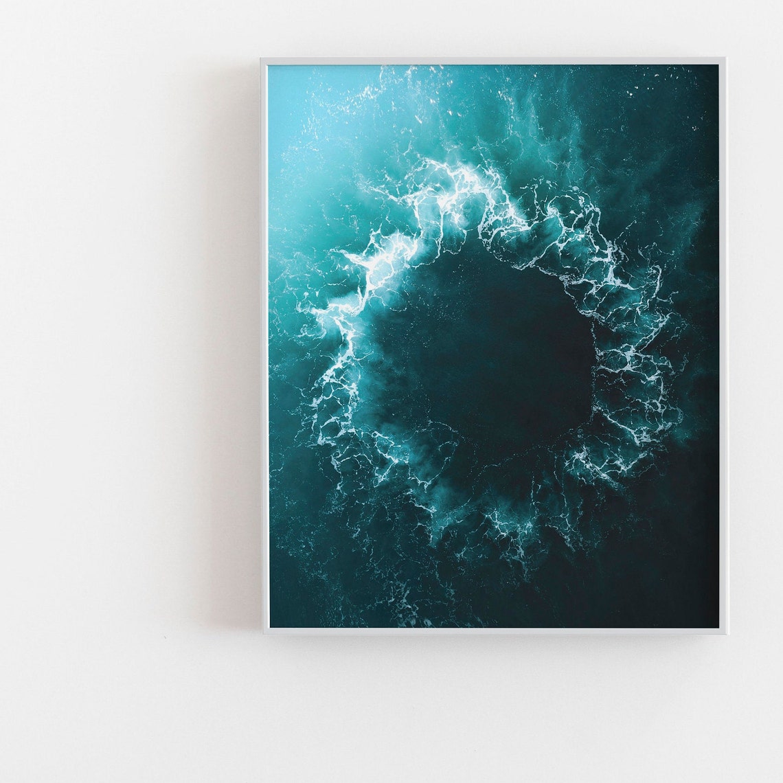 Ocean Circle Print Enso Ring Enso Circle Poster Enso Art - Etsy