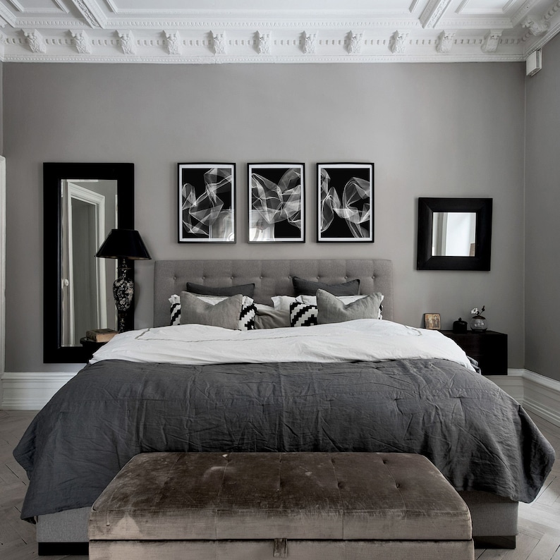 White Tulle Set of 3 Prints 3 Pieces Wall Art Elegant - Etsy