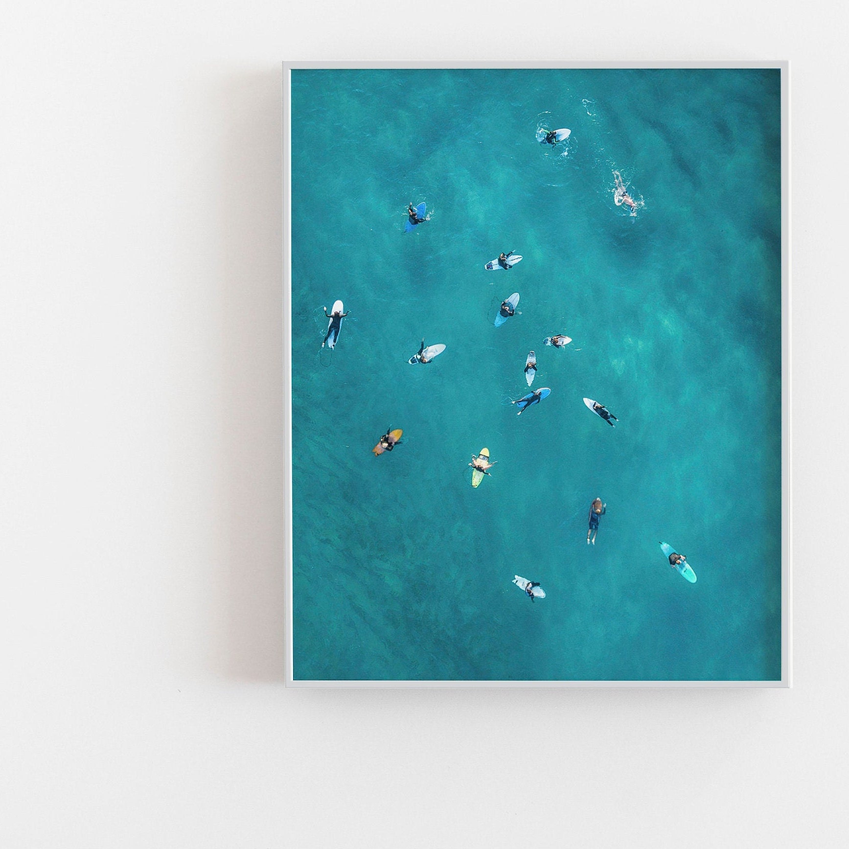 Aerial Surfers Print, Surf Print, Aerial Photography, Aerial View ...