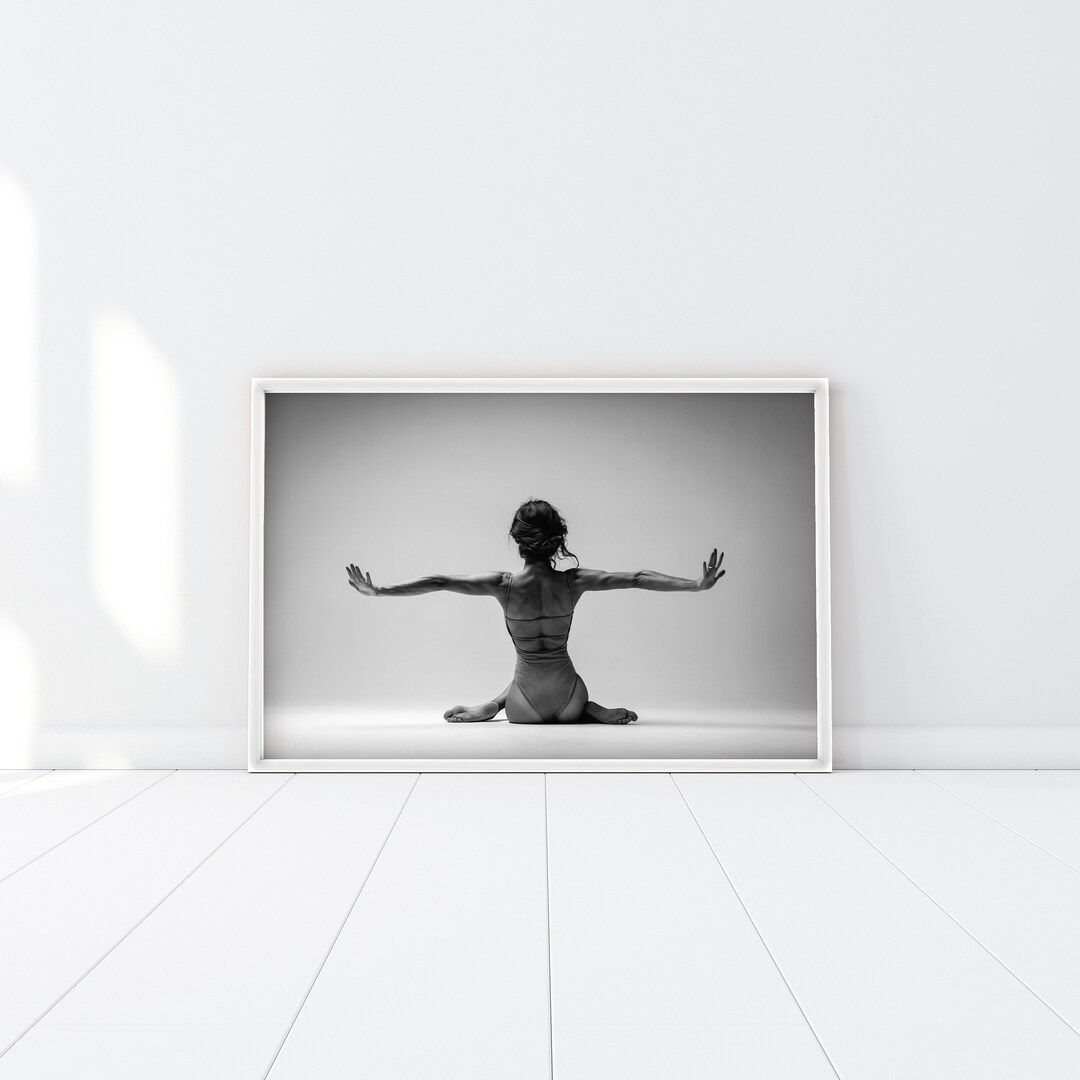 The Peacemaker Print, Stretching Girl Poster, Yoga Art, Yoga Pose ...