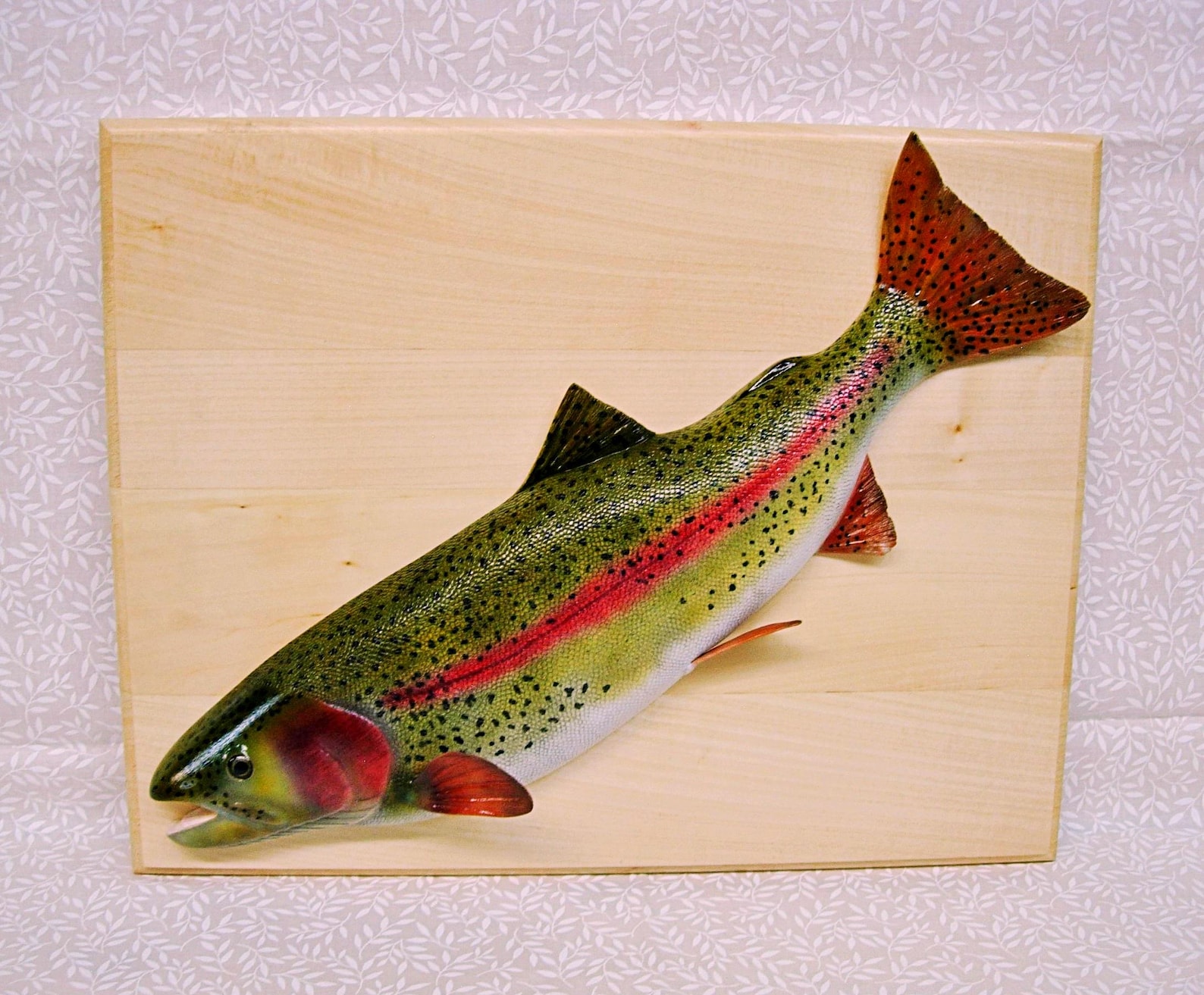 Rainbow Trout Replica, Wildlife Art, Fishing Art, Fly Fishing Sculpture ...