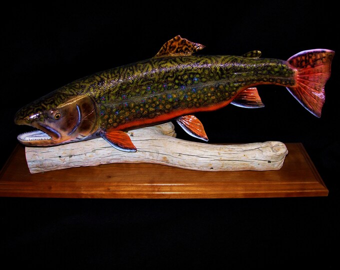 Brook Trout Fishing Rod Holder - Etsy