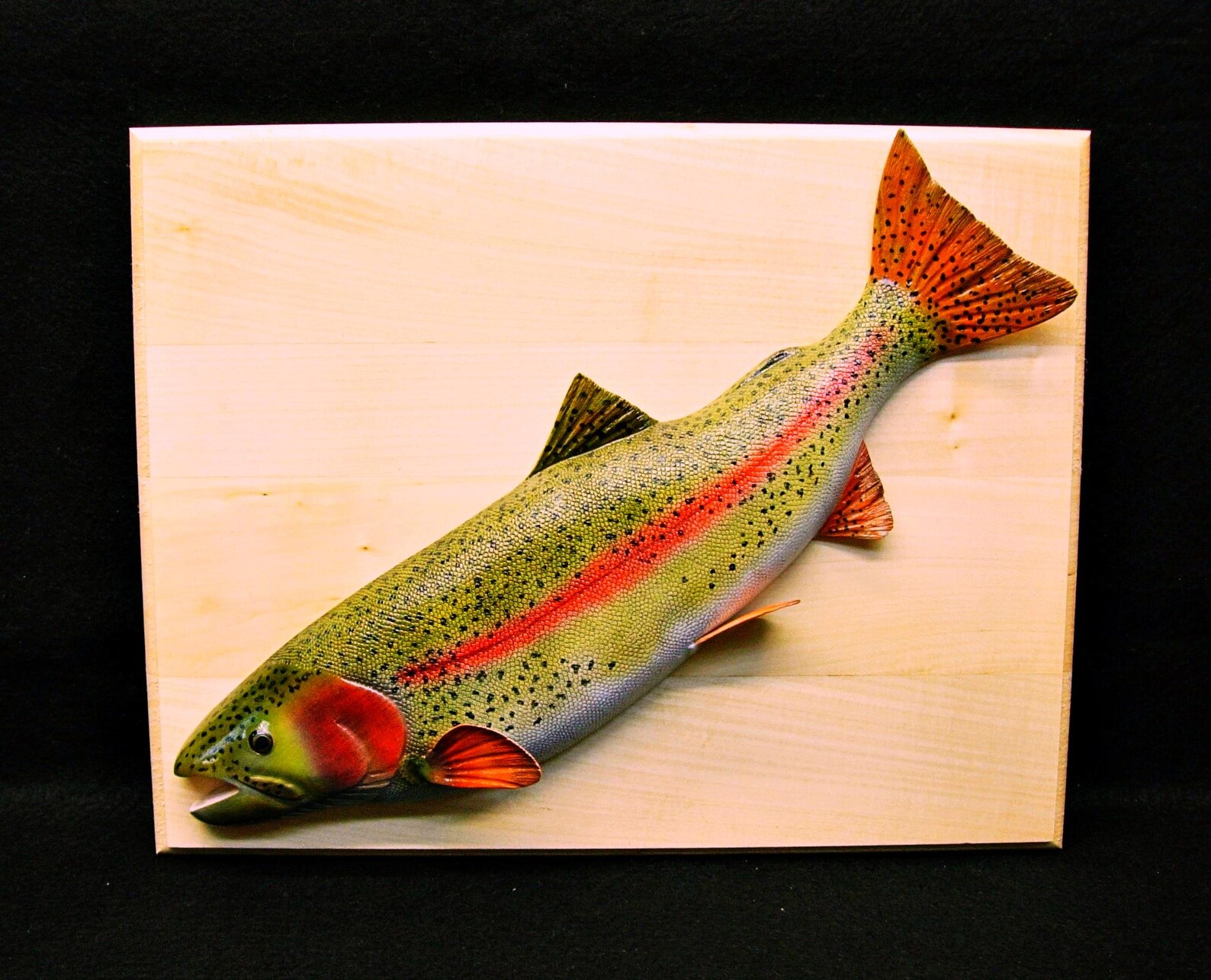 Rainbow Trout Replica, Wildlife Art, Fishing Art, Fly Fishing Sculpture ...