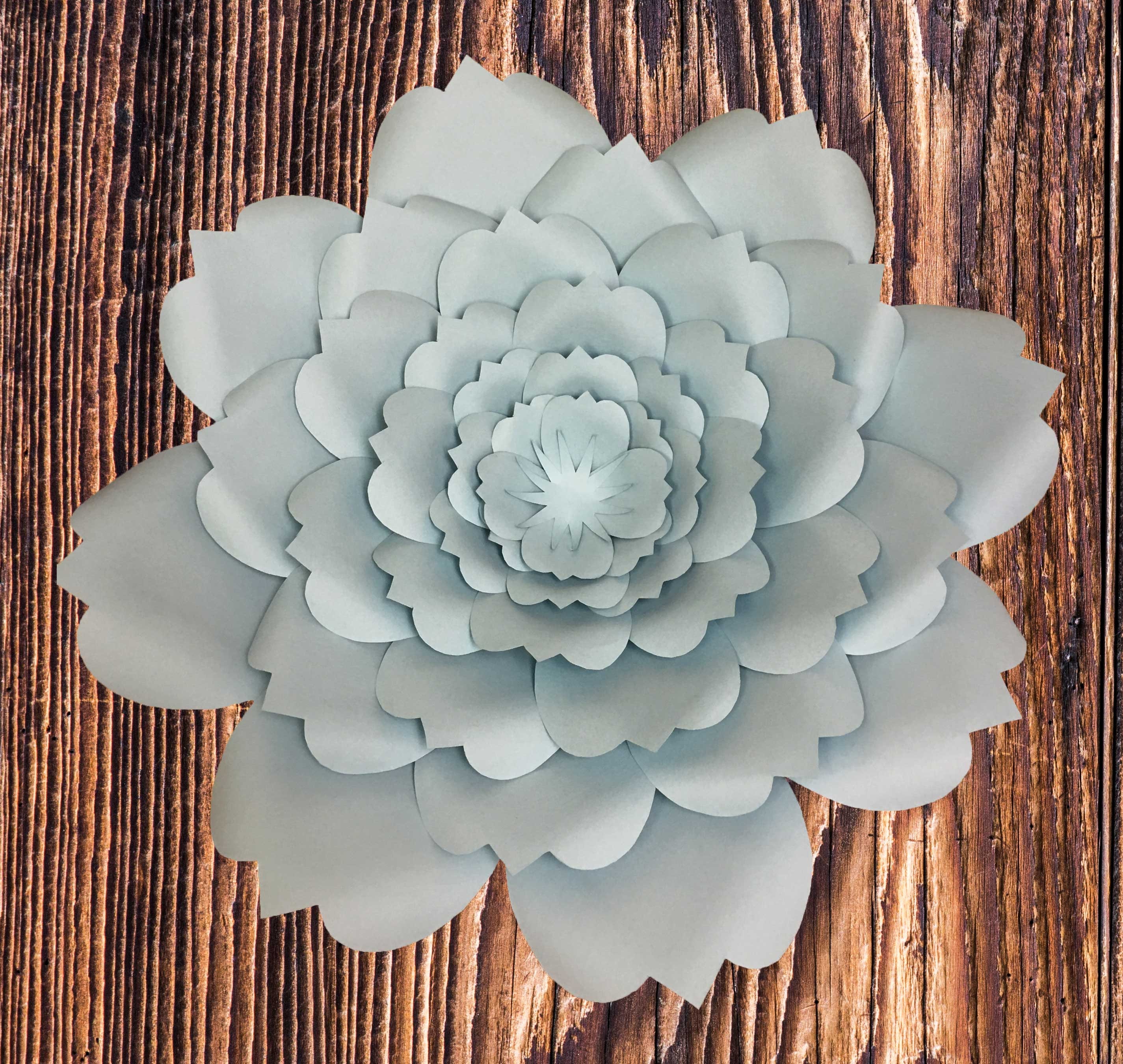 Paper Flower Template (DIGITAL PDF Version) - Etsy