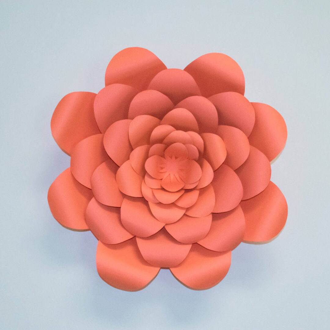 Paper Flower Template (DIGITAL PDF), DIY Paper Flower Template, Print ...