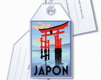 Japanese Luggage Tag - Etsy