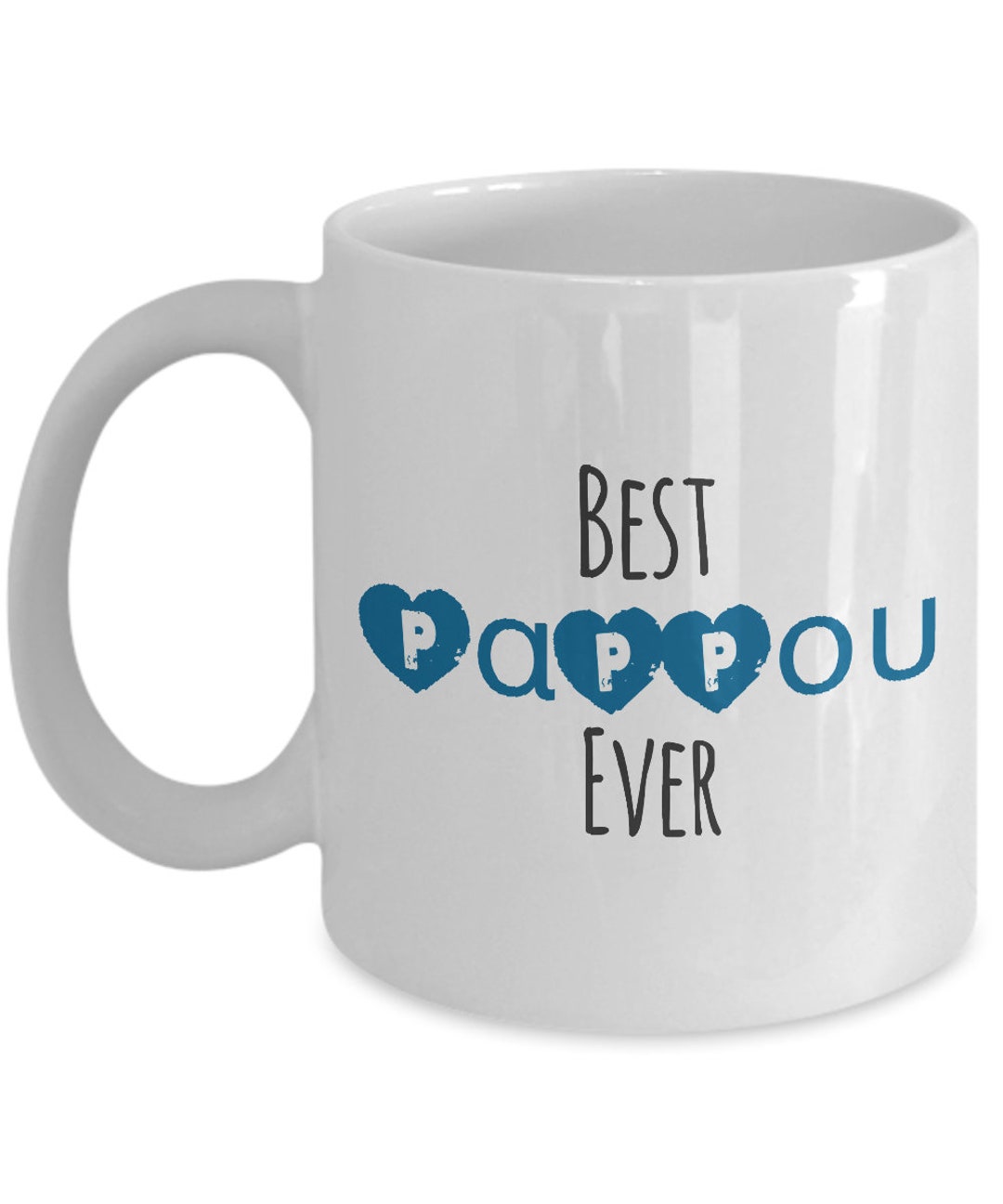 Pappou Mug, Grandfather Mug, Best Pappou Ever, Greek Grandfather Mug ...