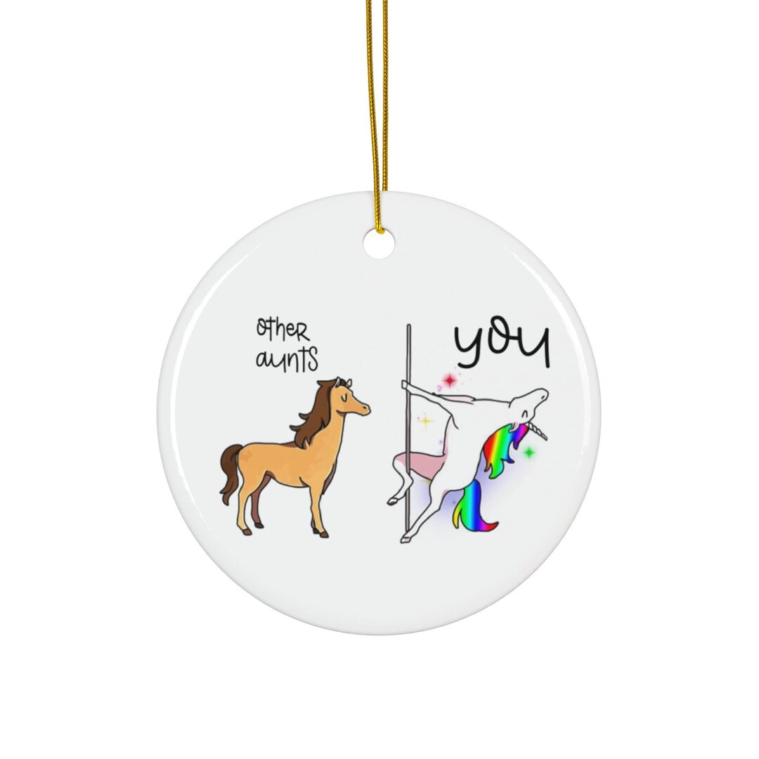 Other Aunts You Funny Unicorn Ornament for Aunt Gift Ideas From Niece ...