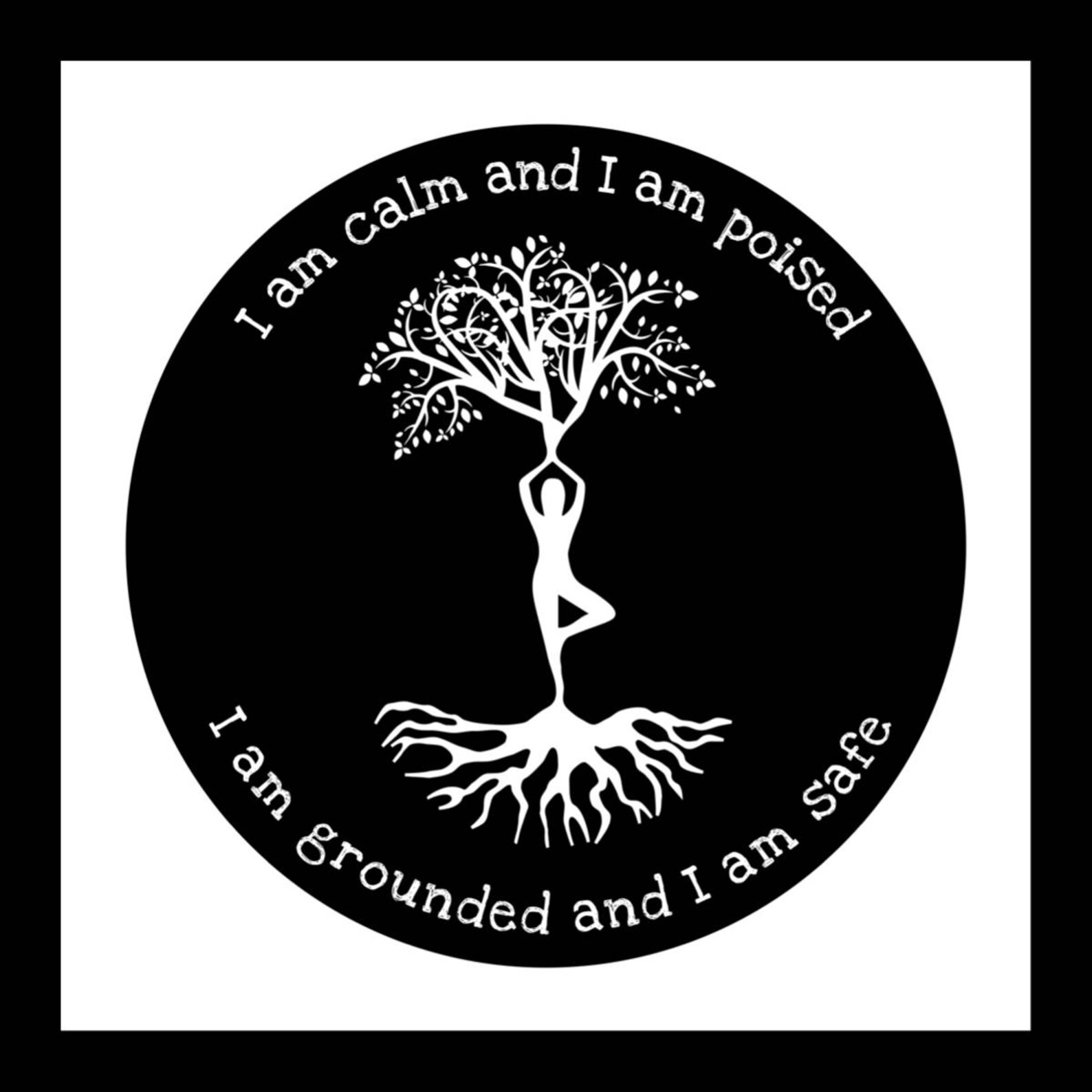 Tree of Life Poster I Am Affirmations Poster Yoga - Etsy