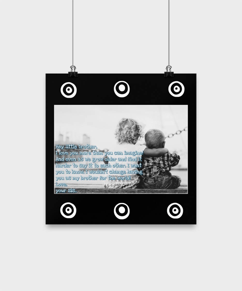 Brother Poster Brother Gift Little Brother Gift Sister - Etsy