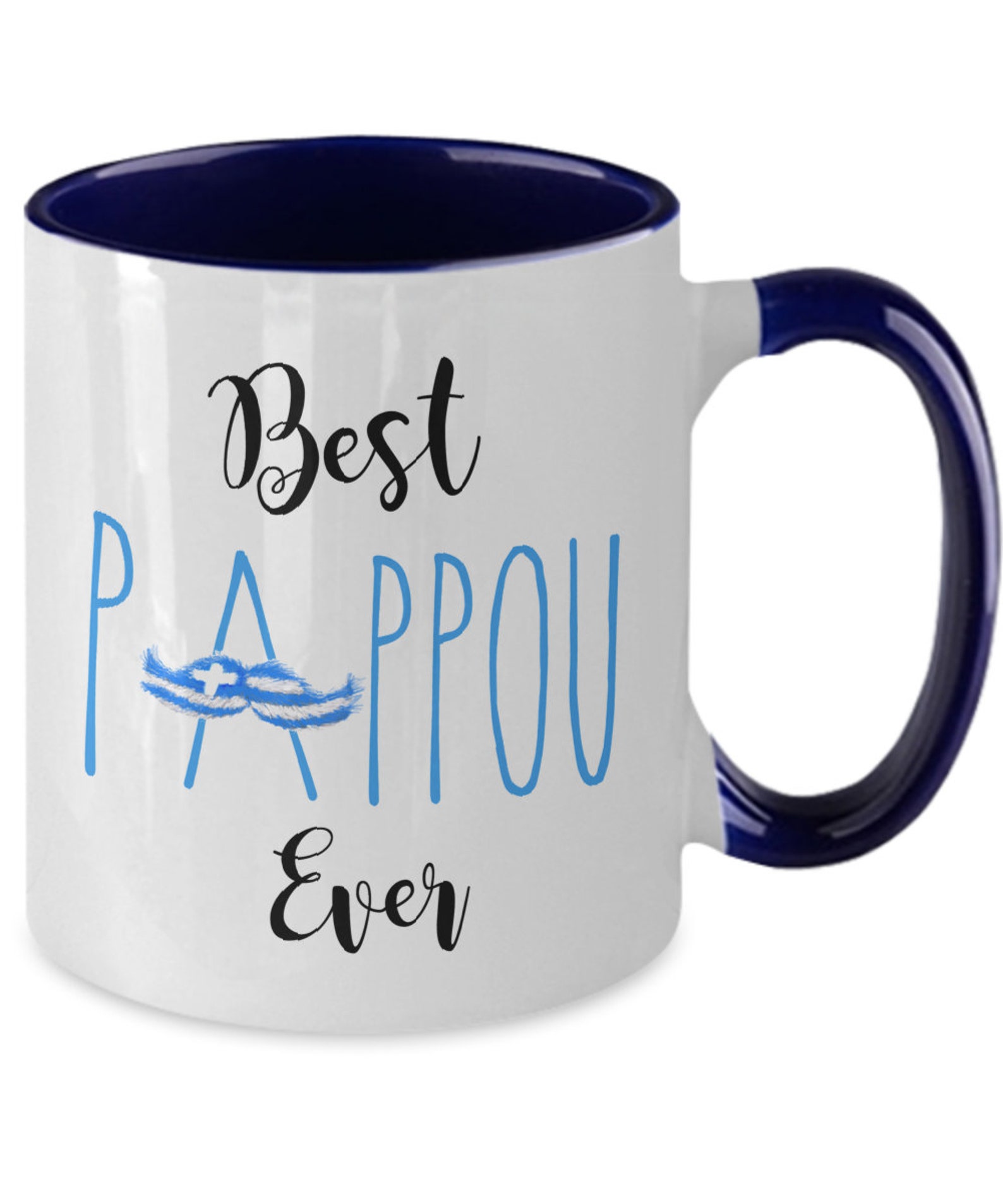 Best Pappou Ever Pappou Coffee Mugs Fathers Day Gifts Greek | Etsy