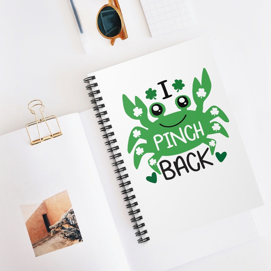 I Pinch Back Irish Notebook Lucky Clover St Patrick’s Day Themed ...