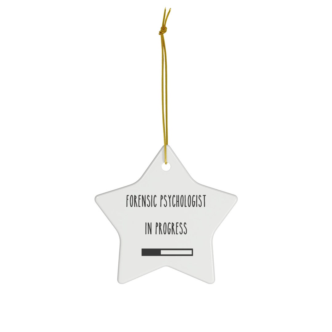 Forensics Ornament, Forensic Gifts, Forensic Psychologist in Progress ...