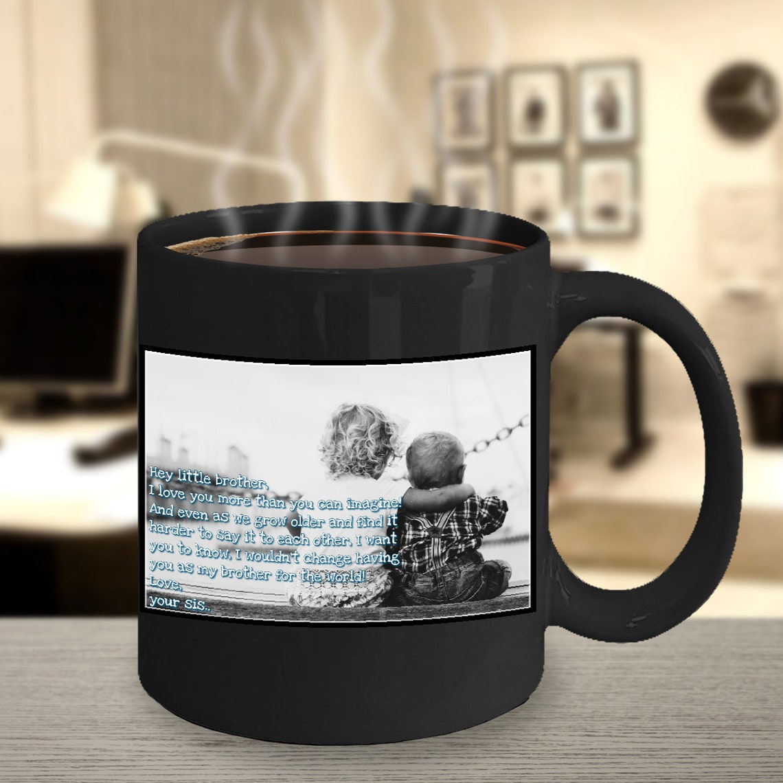 Brother Mug Little brother gift for younger brother family | Etsy