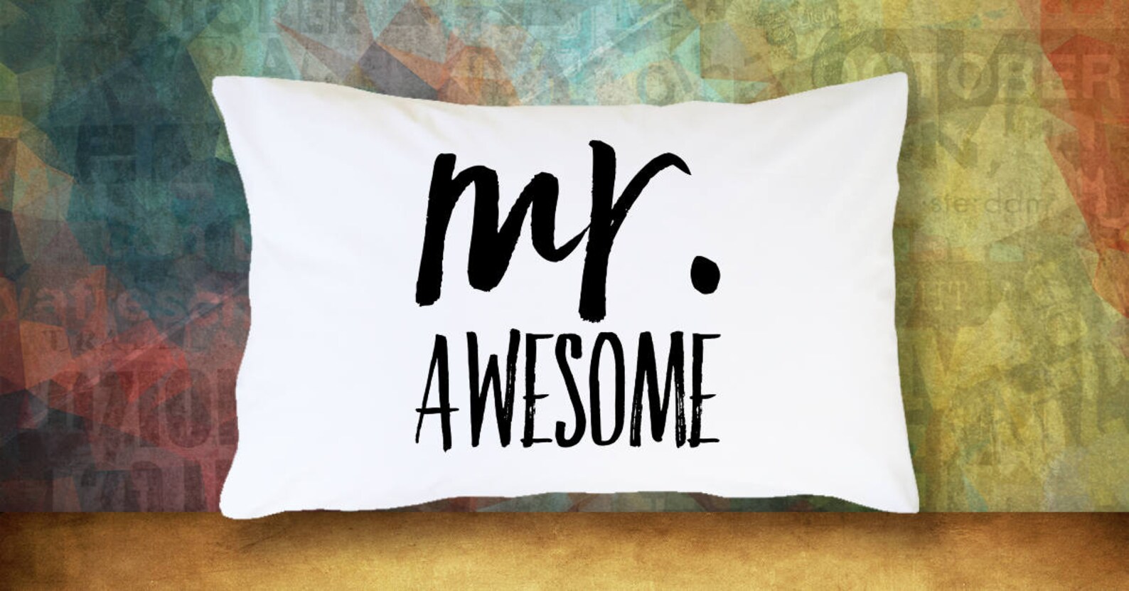 Mr Awesome and Mrs. Awesome Pillowcase Couples Gift Wedding - Etsy