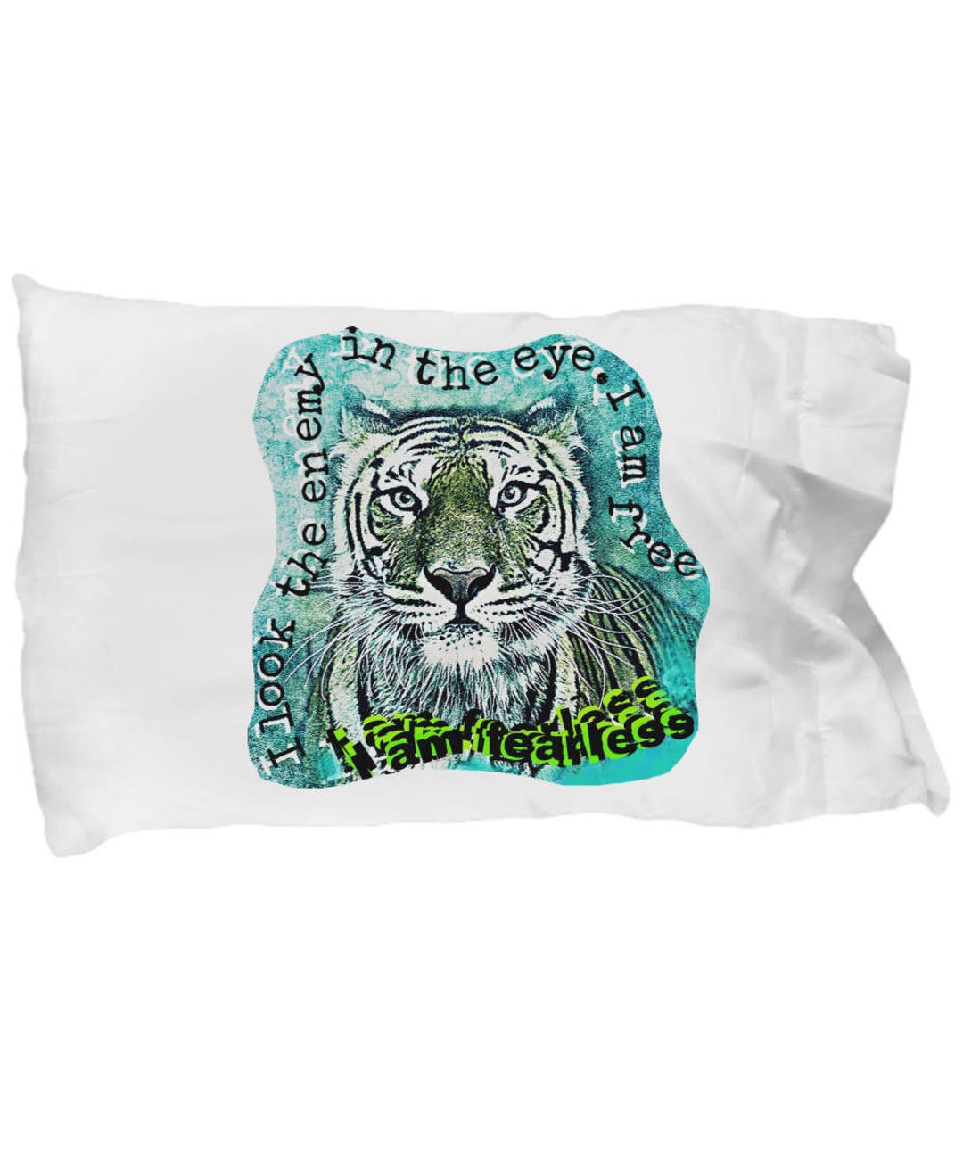 Tiger Pillow Case, Gift for Tiger Lovers,personalized Pillow Case ...