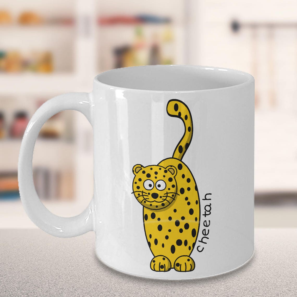 Cheetah Mug Children's Cheetah Mug Gift for Children - Etsy