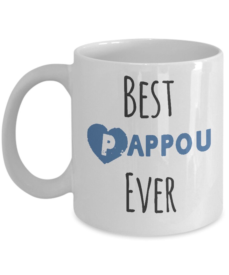 Pappou Gift Fathers Day Gift Grandfather Mug Best Pappou | Etsy