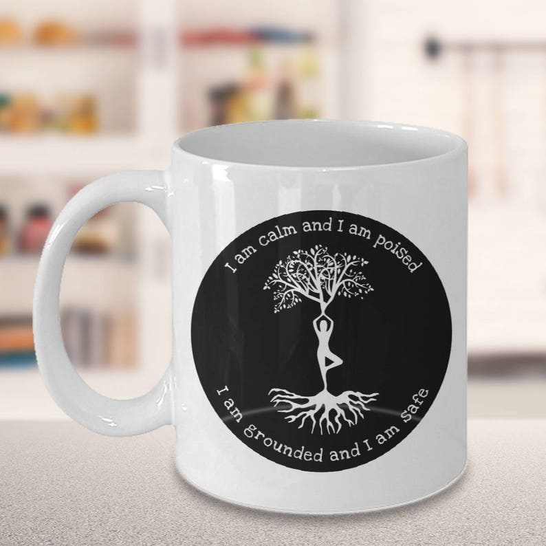 Tree of life mug I am calm and I am poised. Tree of life | Etsy