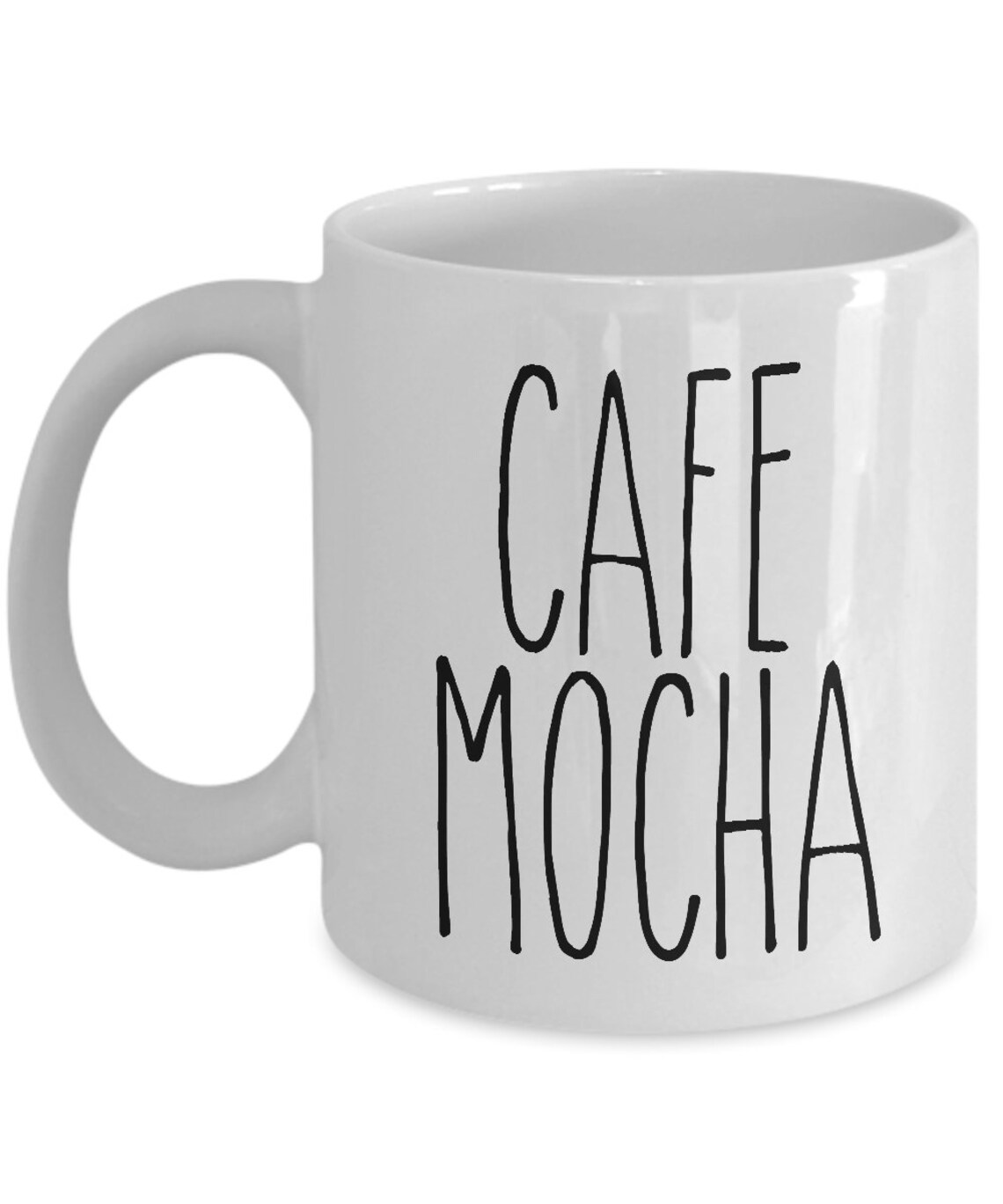 Cafe Mocha Mug Cafe Mocha Labeled Mug Rae Dunn Inspired - Etsy