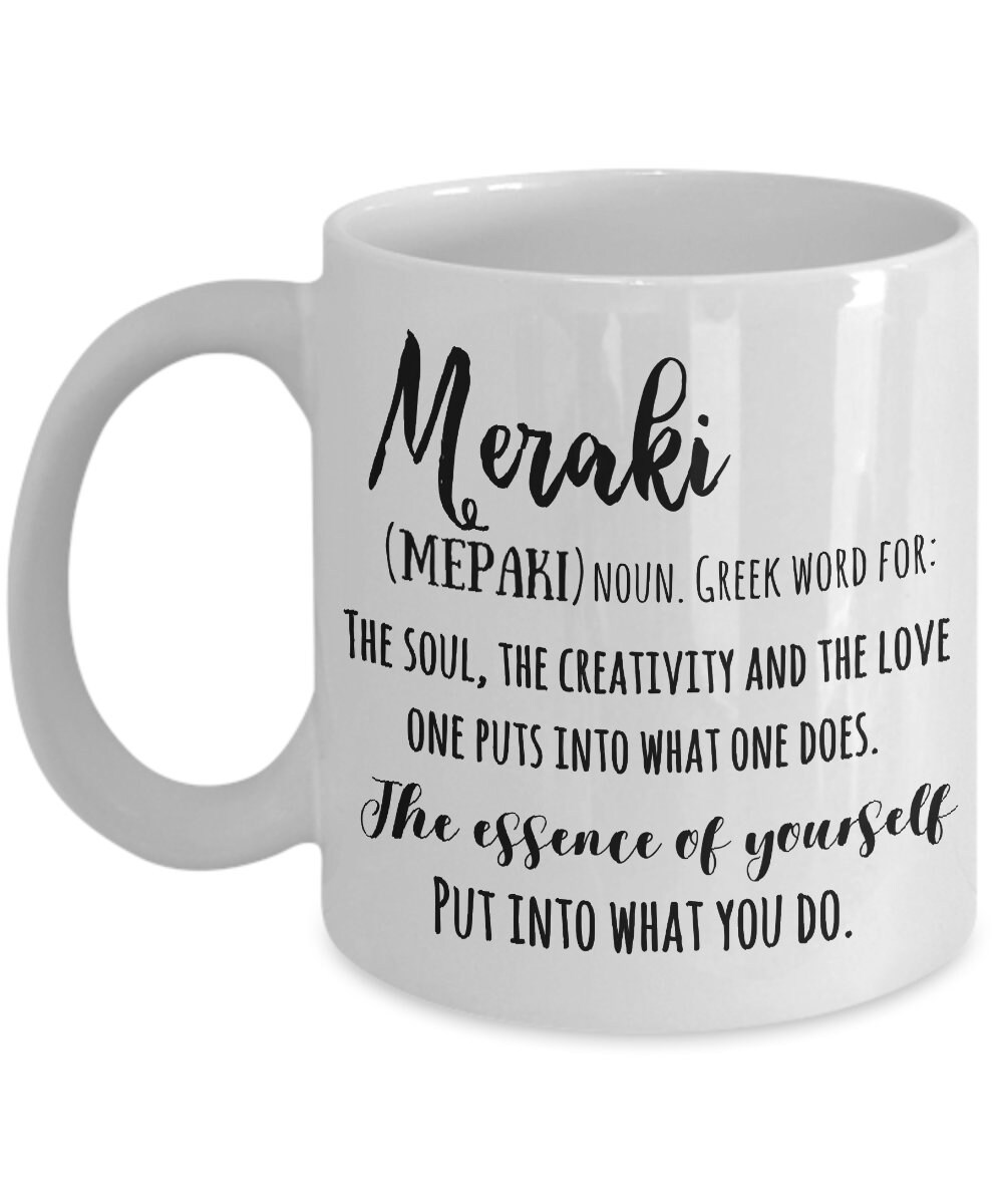 Greek Mug Meraki Definition Greek Word Gift for Greeks Pappou Yiayia ...