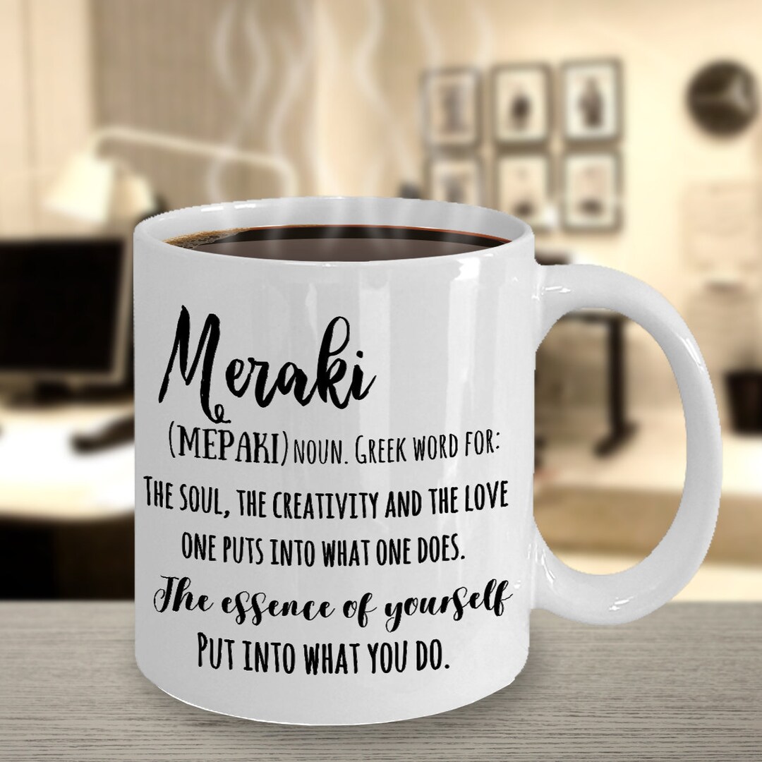 Greek Mug Meraki Definition Greek Word Gift for Greeks Pappou Yiayia ...