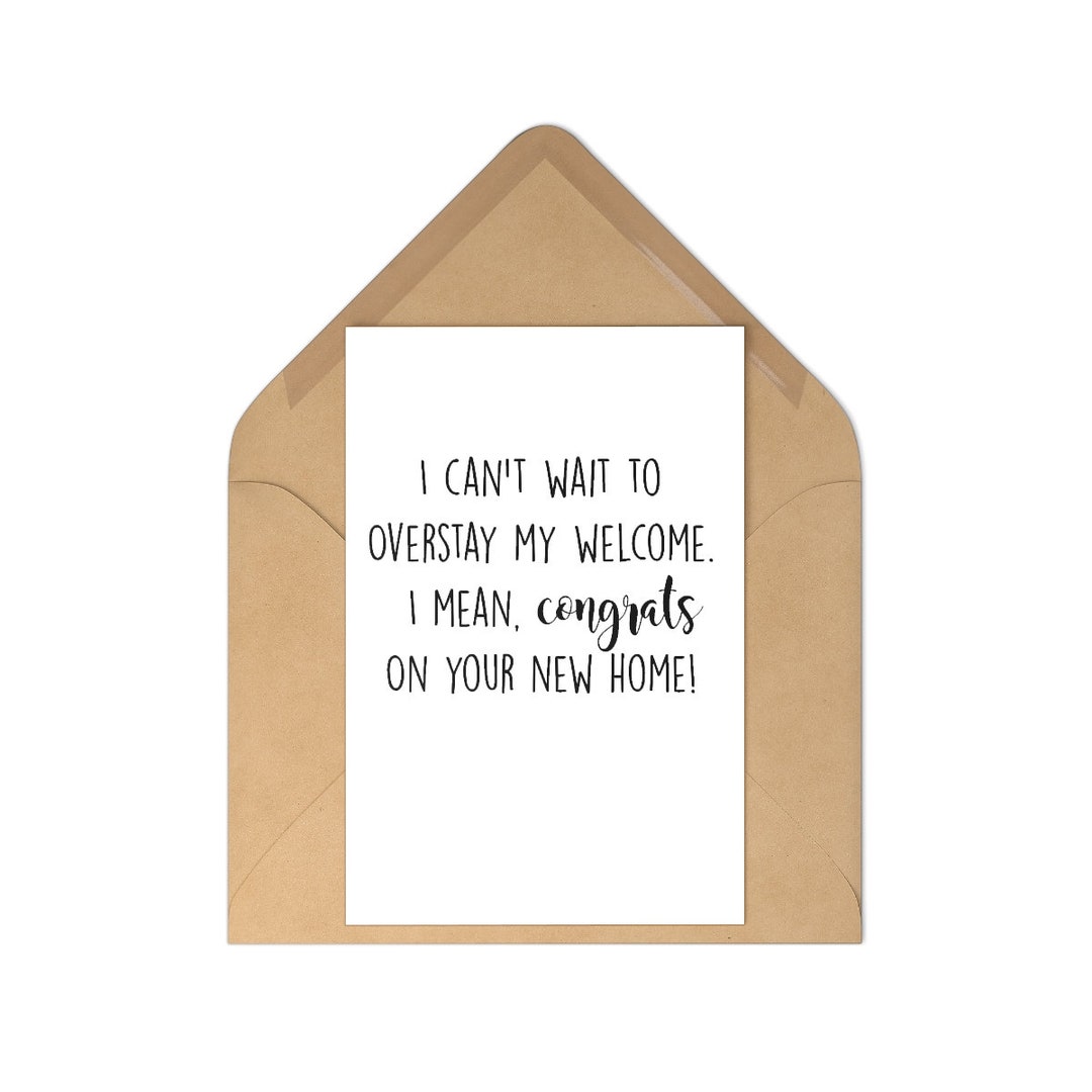 Funny New Home Owner Card Housewarming Gift Funny Card for New House ...
