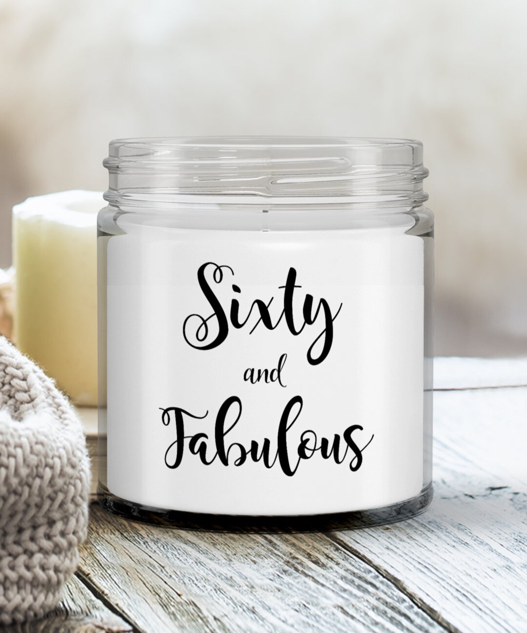 Sixty and Fabulous Candle 60th Birthday Gifts for Women Ideas 60th ...